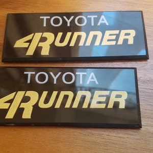 1984-1989 First Generation Toyota 4runner REPLACEMENT Emblem B-pillar ...