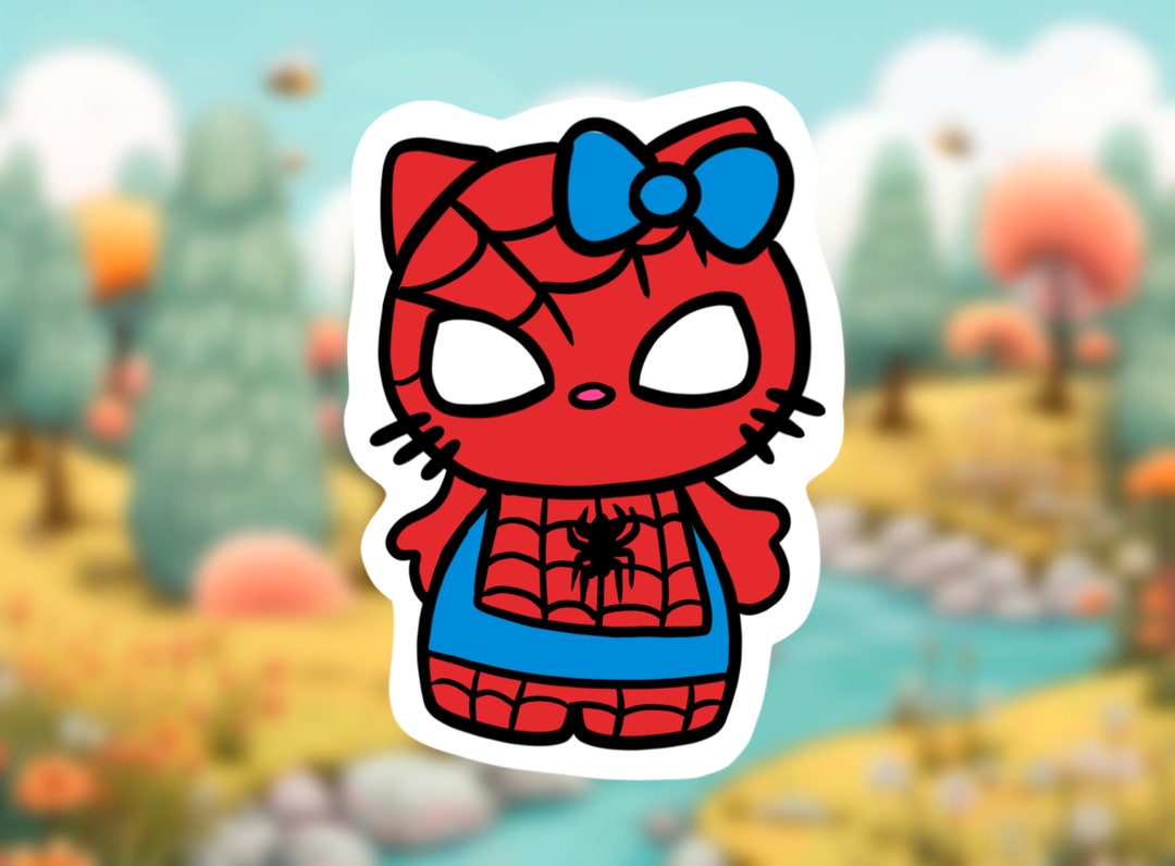 Spider Cat, Spider Kitty, Sticker, Spider-man, Spiderverse, Marvel ...