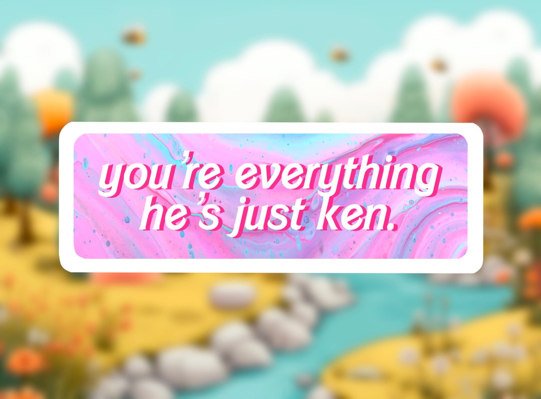 Margot Robbie Movie, Pink, Movie, Glossy Sticker, Laptop Sticker ...