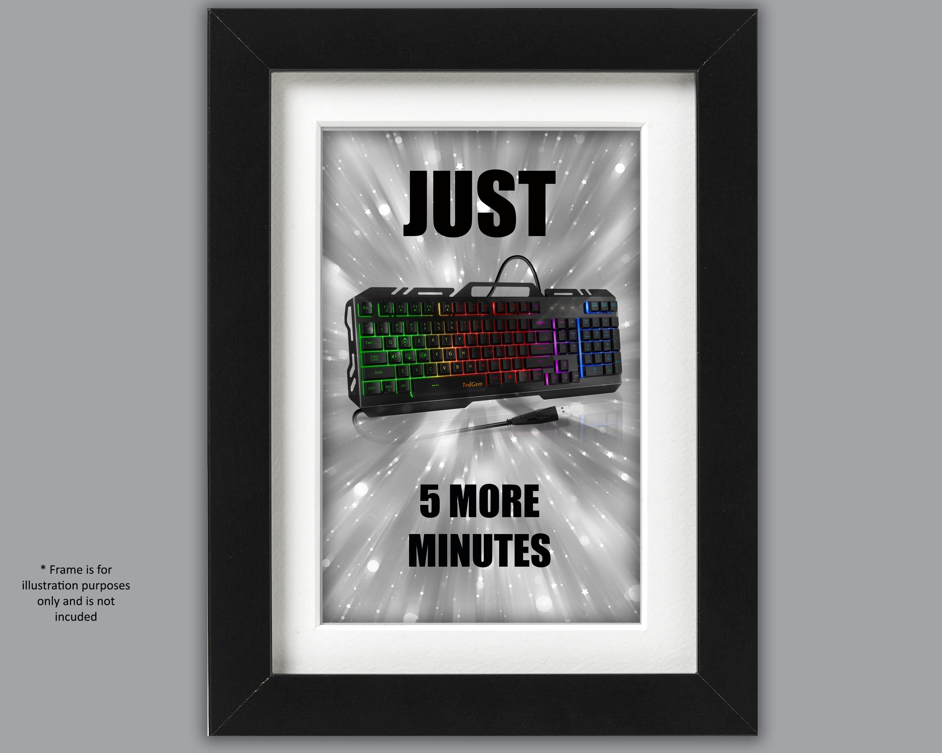 PC Gaming Poster Print Gamer Wall Art A4 and US letter | Etsy