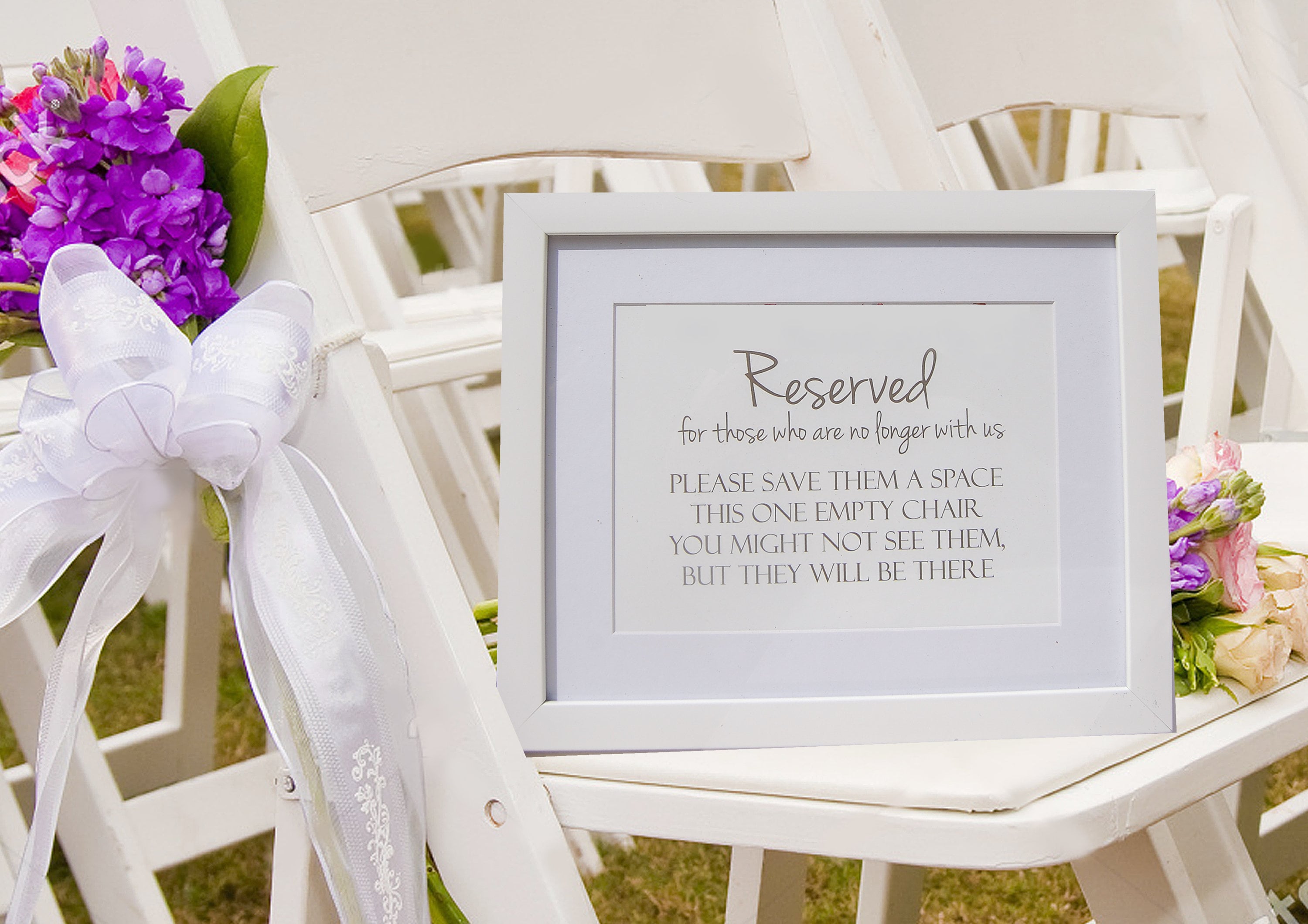 Digital Download of Wedding Sign for Loved Ones Passed Away | Etsy