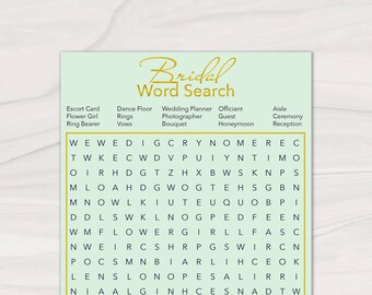 Mint Word Search - Etsy