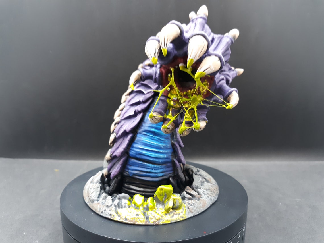 Will Paint Goremaw the Massive Great Worms Monster Miniature | Etsy