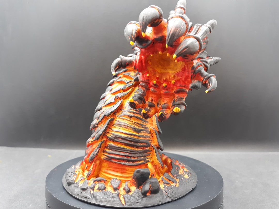 Will Paint Goremaw the Massive Great Fire Worm Monster Miniature | Hand ...