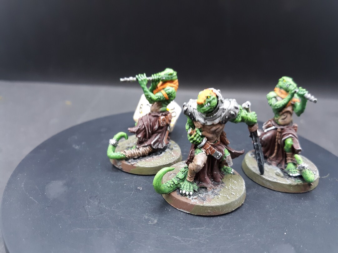 Will Paint Lizardfolk Sets Miniature | Hand Painted | Dungeons and ...