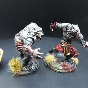 Will Paint Two Werewolves Monster Miniature | Hand Painted | Dungeons ...