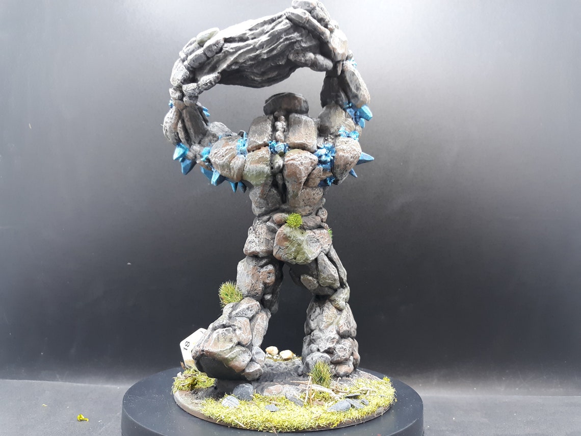 Will Paint Gargantuan Earth Elemental Lord Monster Miniature | Etsy