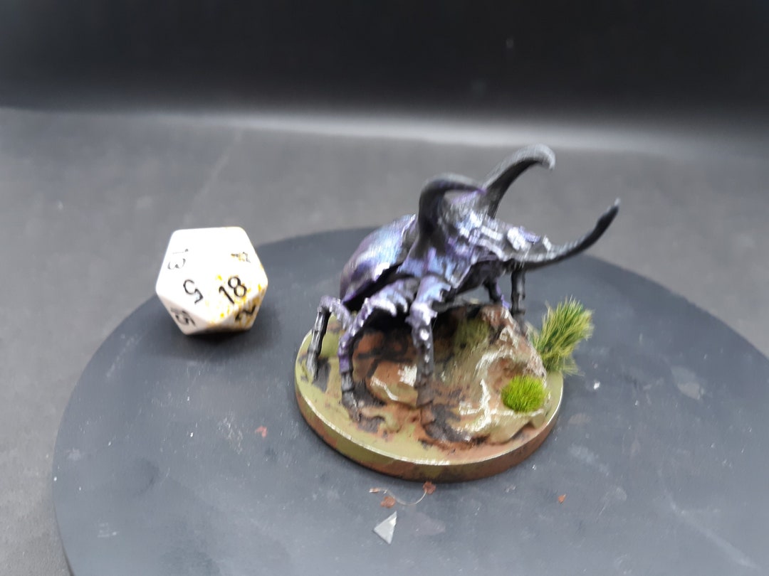 Ready Paint Giant Rhino Beetle Monster Miniature Hand Painted Dungeons ...