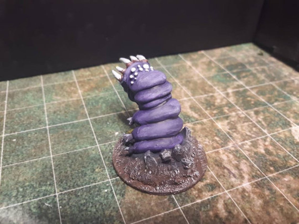 Will Paint Goremaw the Massive Great Worms Monster Miniature | Hand ...
