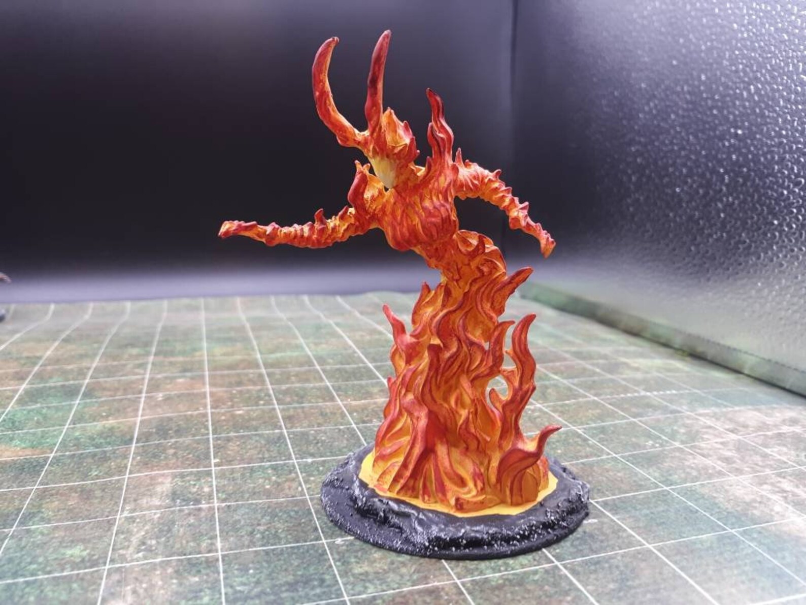 Will Paint Huge Fire Elemental Lord Monster Miniature Hand | Etsy