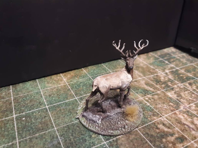 Will Paint Elk Monster Miniature Hand Painted Dungeons and | Etsy