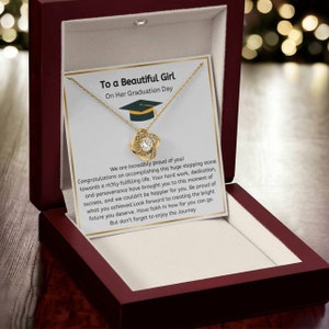 Graduation Gift for Her, 2024 Grad Love Knot/alluring Necklace, College ...