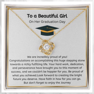 Graduation Gift for Her, 2024 Grad Love Knot/alluring Necklace, College ...