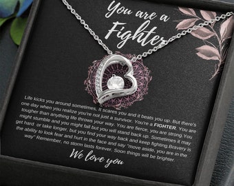 You Are a Fighter Necklace - Etsy