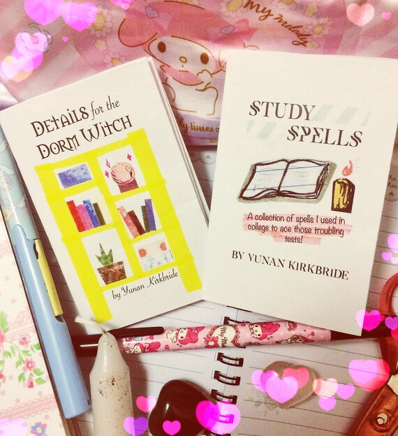 Student Witch Mini-zines: Study Spells and College Dorm | Etsy