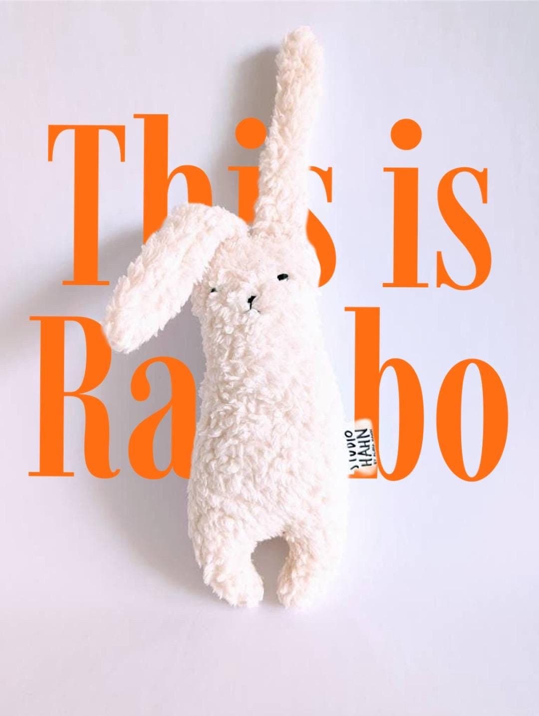 Cuddly Toy Rabbit Rambo Organic Stuffed Toy, Beige Plush Toy, Baby ...