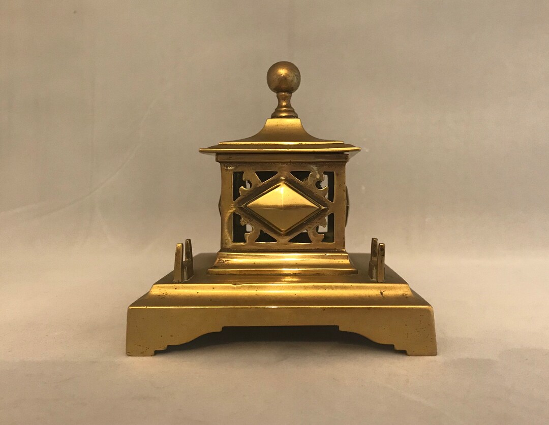 Brass Inkwell of Impressive Style by William Tonks and Sons - Etsy UK