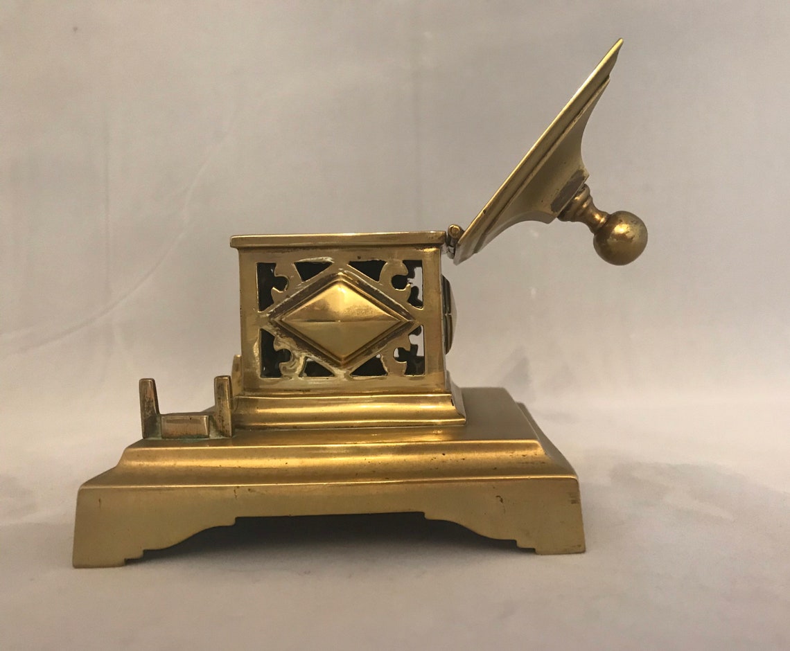 Brass Inkwell of Impressive Style by William Tonks and Sons - Etsy UK