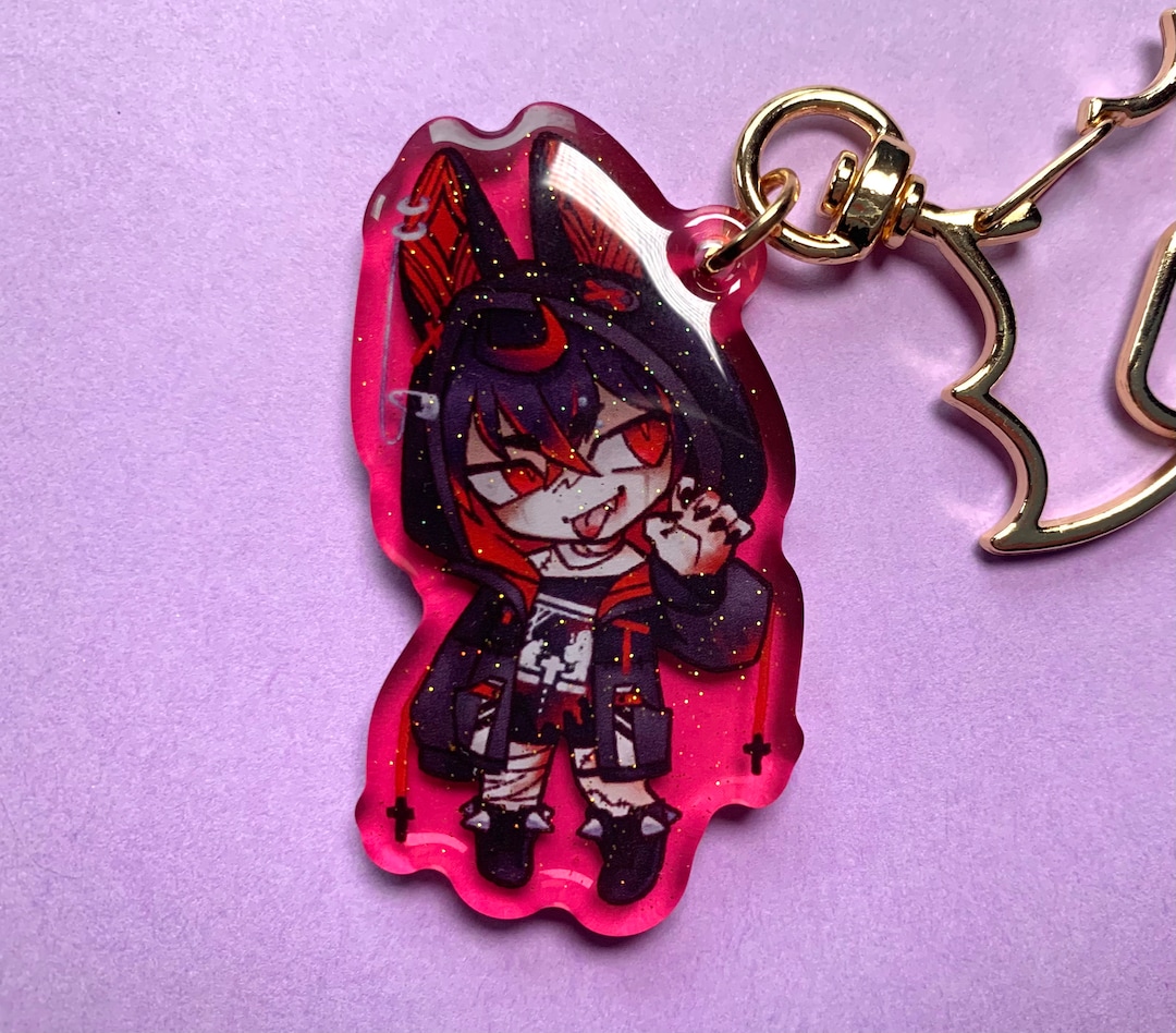 K9 Kuro | Vtuber 2” Acrylic Charm - Etsy