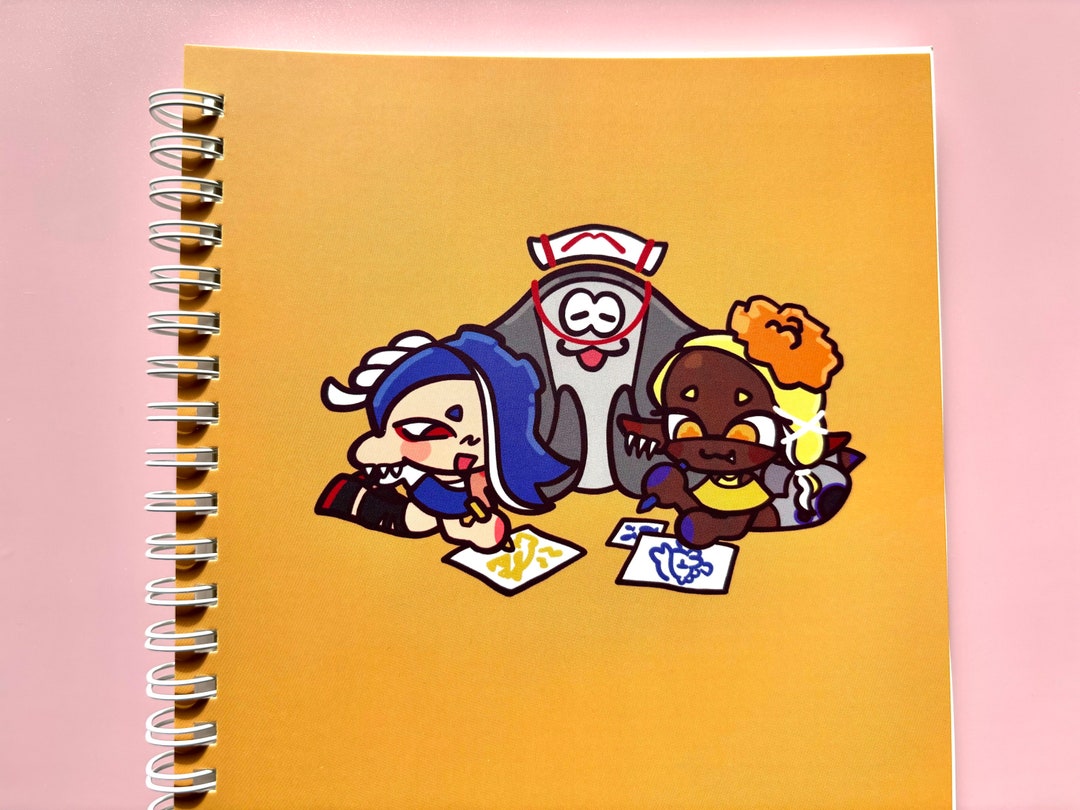 Deep Cut Doodles | Splatoon 3 A5 Reusable Sticker Book - Etsy