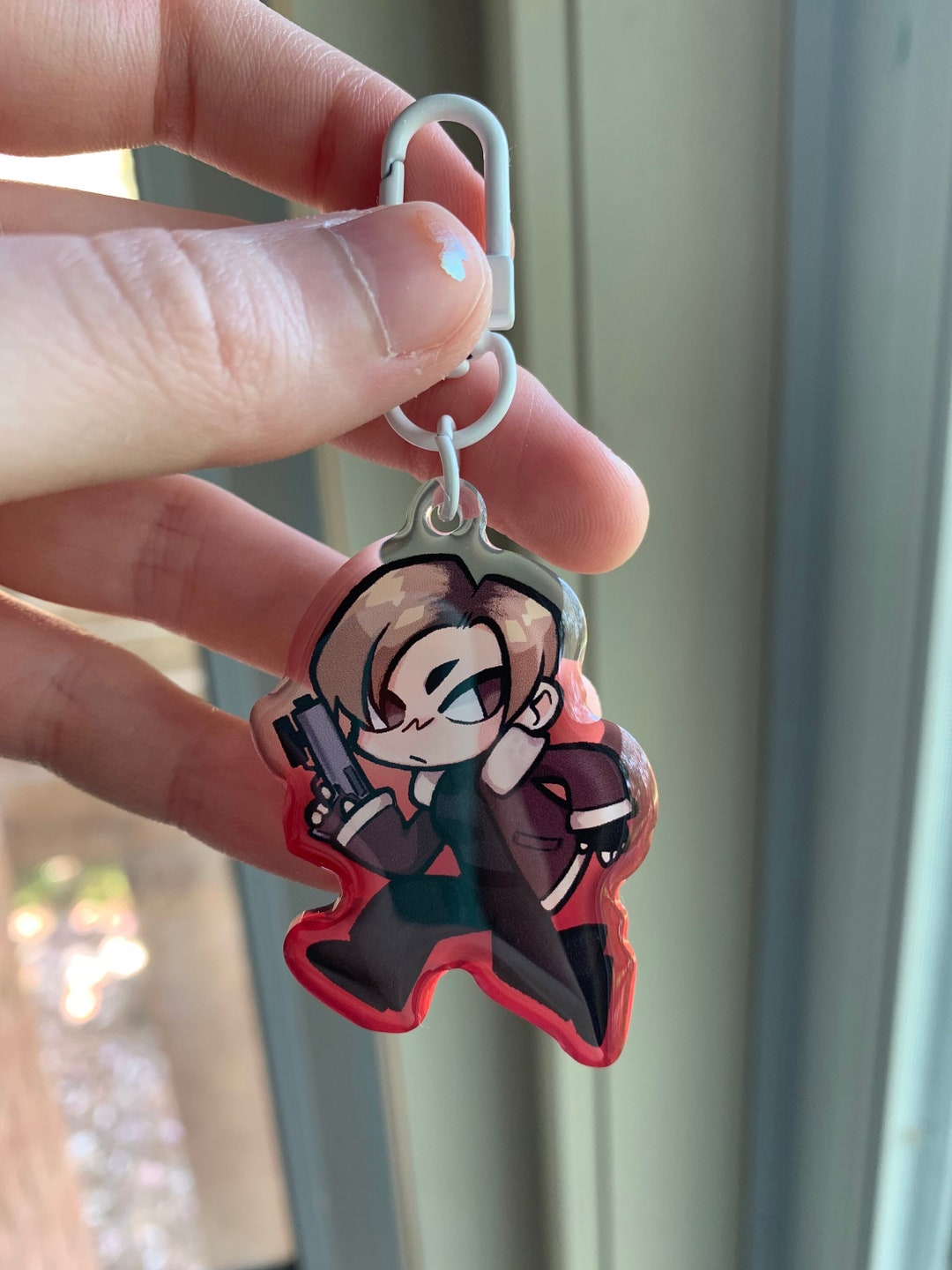 LAST RUN Leon Resident Evil 4 Remake 2 Keychain - Etsy