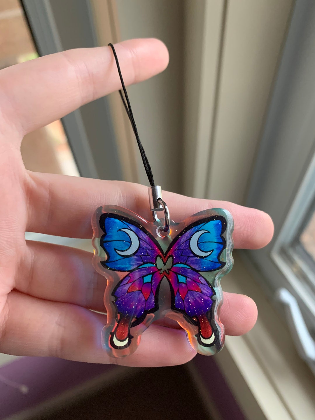 Bayonetta Madama Butterfly Wings | 1.5x1.5” Acrylic Phone Charm - Etsy