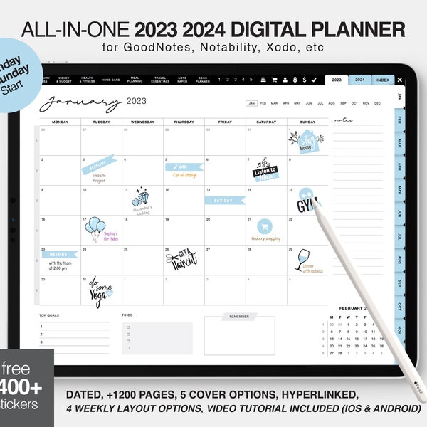 2021 Digital Planner Notability - Etsy