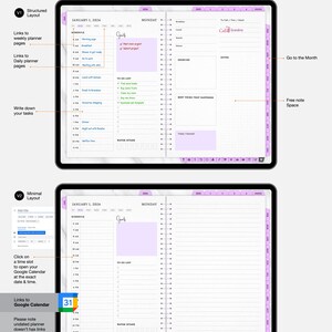 Digital Planner 2024 2025, Goodnotes Planner, Google Calendar, Daily ...
