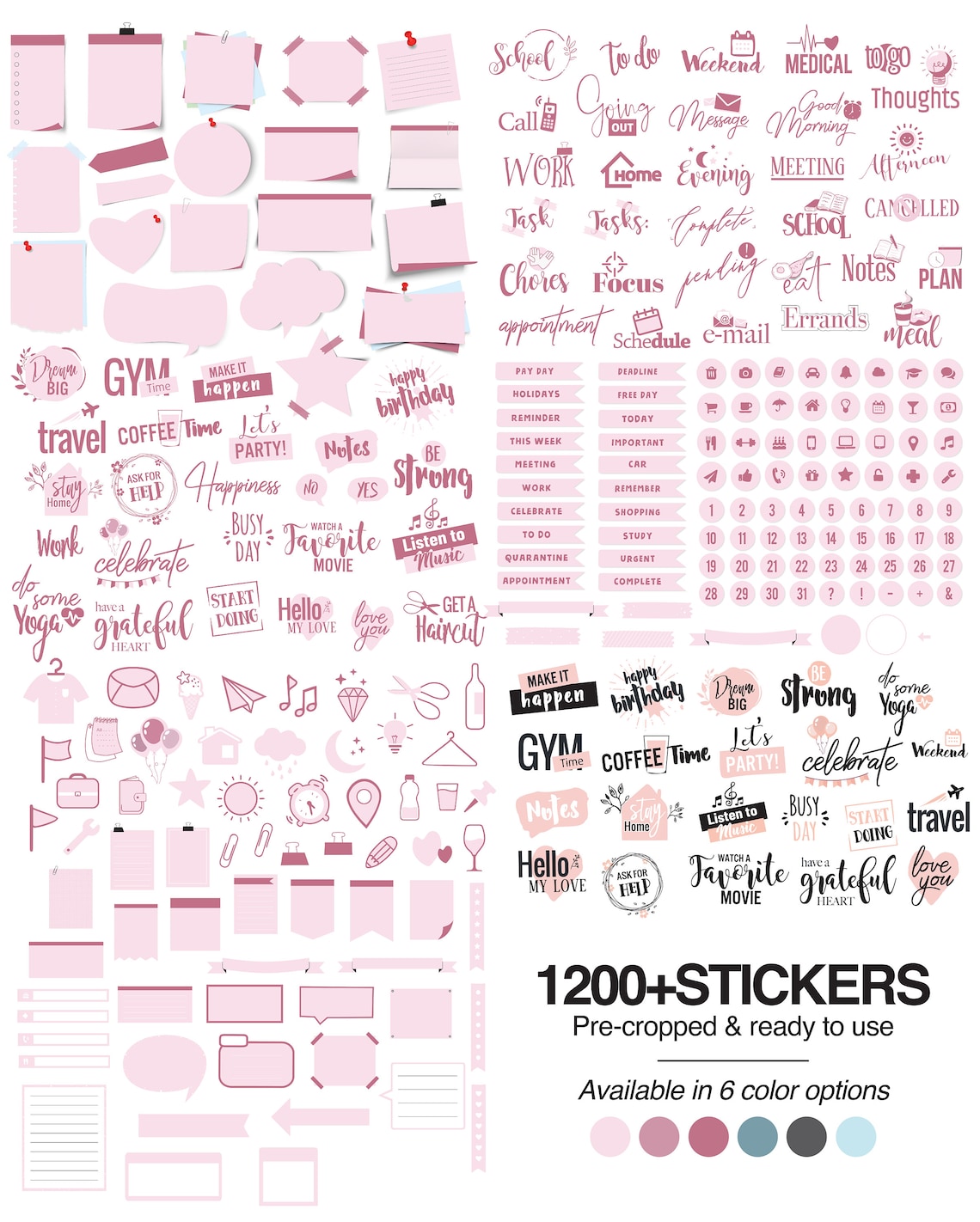Digital Stickers, Digital Planner Stickers, Digital Stickers for ...
