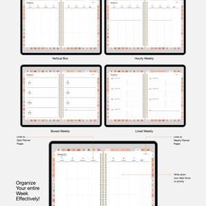 IPad Planner, 2024 2025 Digital Planner, Digital Journal, Goodnotes ...