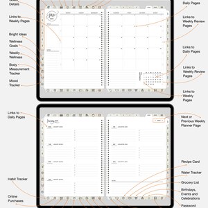 2024 2025 Digital Planner, Light Mode Landscape Digital Planner, iPad ...