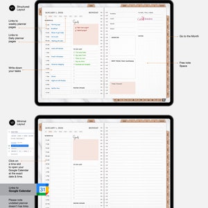2024 2025 Digital Planner, Dated Digital Planner, Goodnotes Planner ...