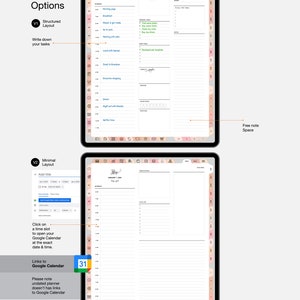 2024 2025 Monthly Calendar, Digital Template for Goodnotes on Ipad ...