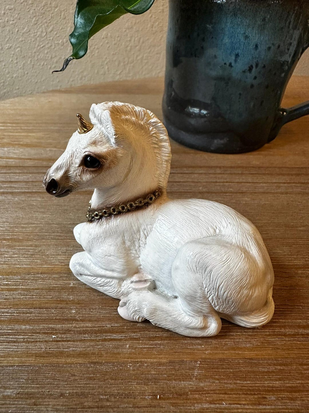 Windstone Editions Baby White Unicorn With Gold Accents Vintage - Etsy