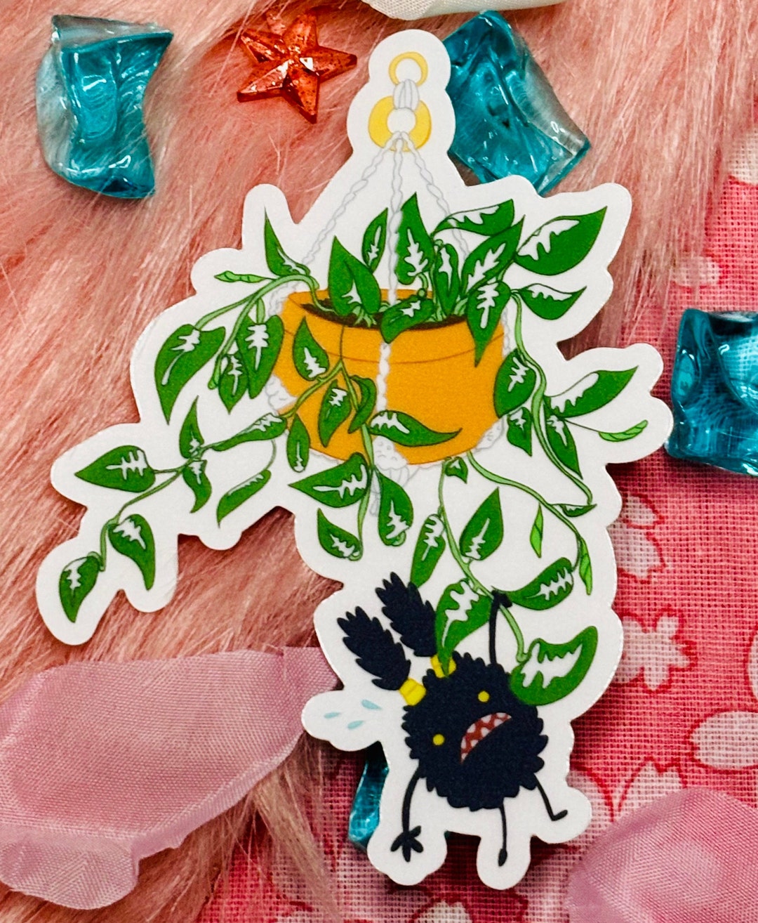 Spriggan and Pothos Vinyl Sticker | FFXIV Sticker | House Plant ...