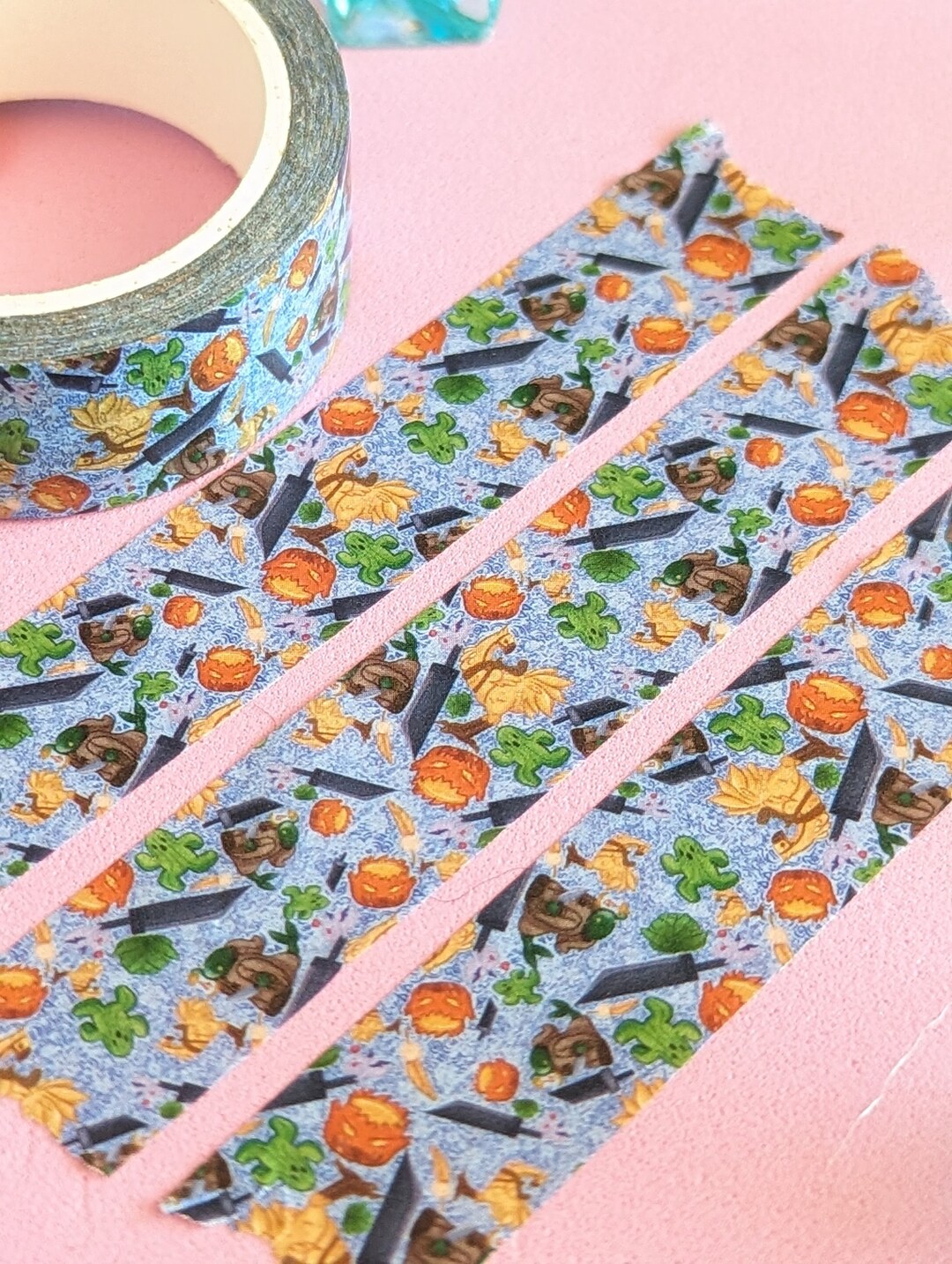 Cacti, Giant Chickens and Tonberri Oh My! Washi Tape | Strawborble ...