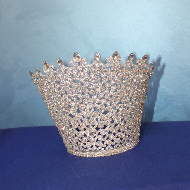 High Tall Gold Tiaras, Royal Hair Crowns for Bride, Bridal Tiaras Crown ...