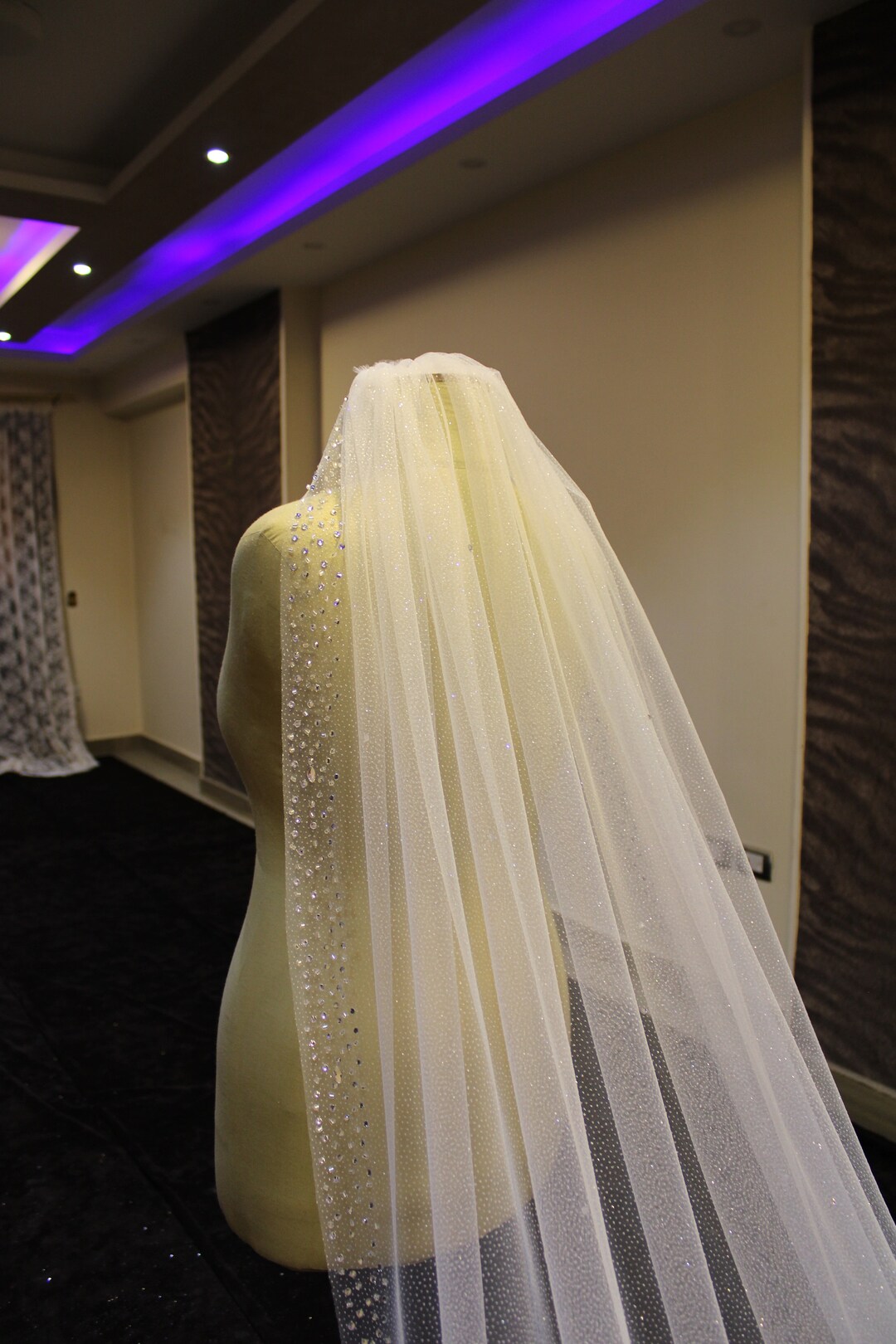 Glitter Sparkle Veil, Glitter Sparkle Shimmer Veil, Glitter Beaded Veil ...