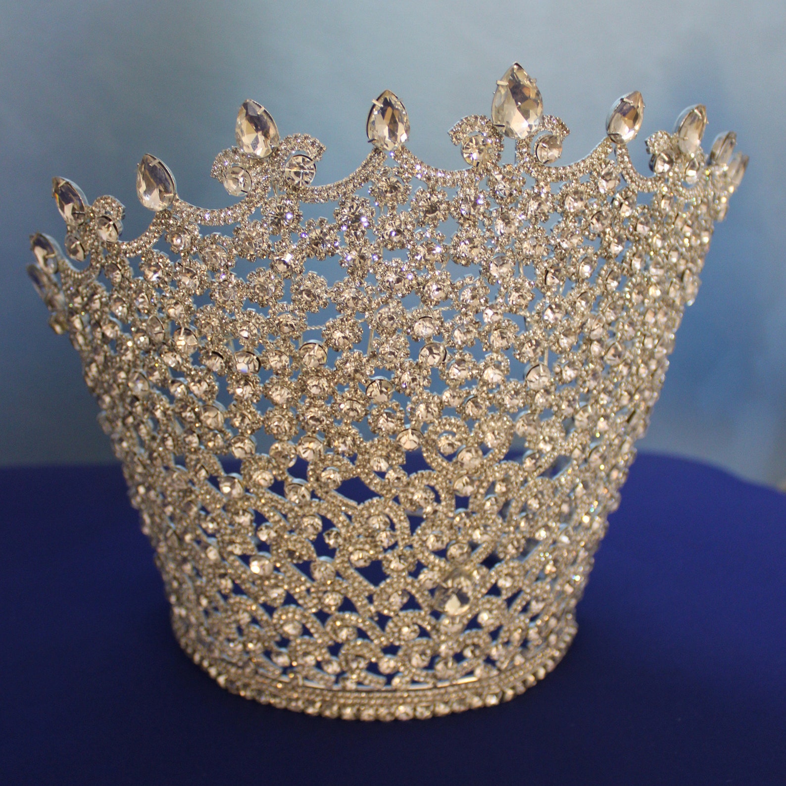 High Tall Gold Tiaras, Royal Hair Crowns for Bride, Bridal Tiaras Crown ...