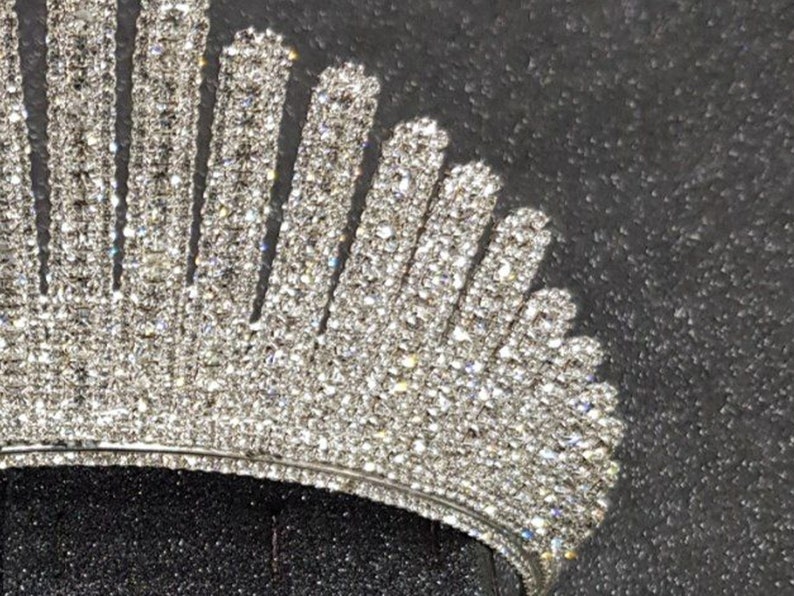 Tiara Wedding Tiara Bridal Set Silver Rhinestone Crowns - Etsy