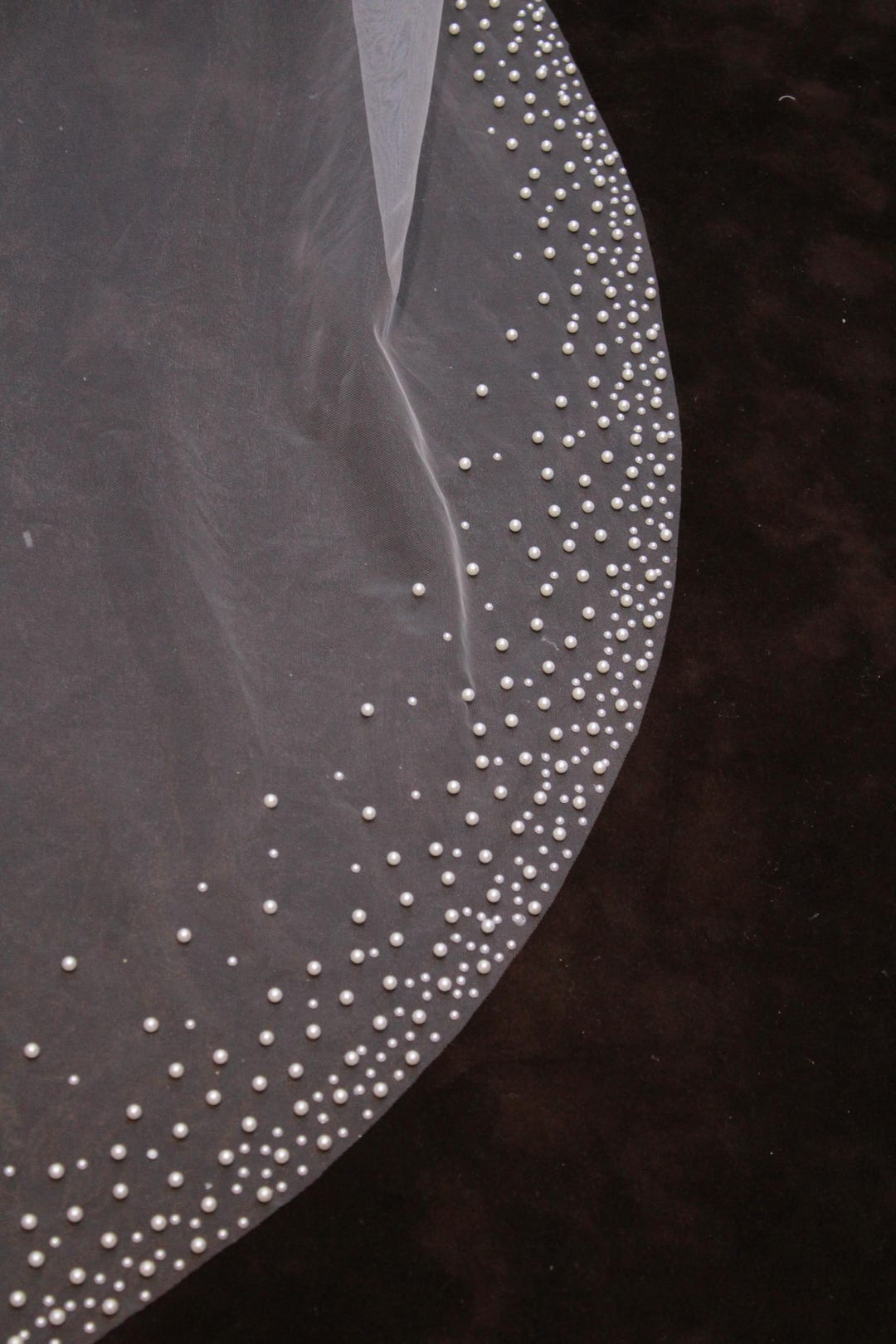 Pearls Veil, Ivory Pearls Veil, 1 Layer Pearls Veil, Ivory Cathedral ...