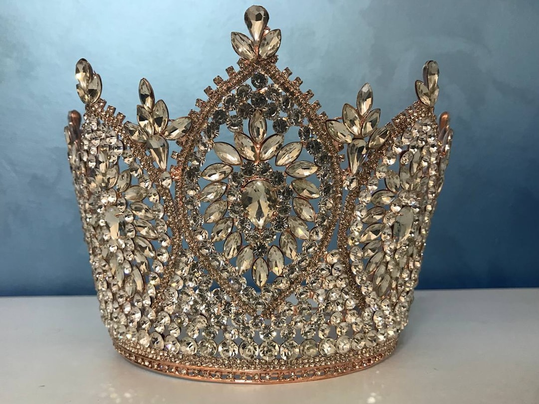 Rose Gold Crown, Wedding Tiara Crowns for Bride, Queen Crowns, Hair ...