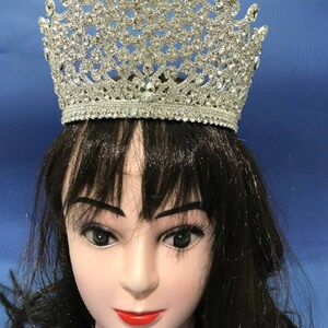 High Tall Gold Tiaras, Royal Hair Crowns for Bride, Bridal Tiaras Crown ...