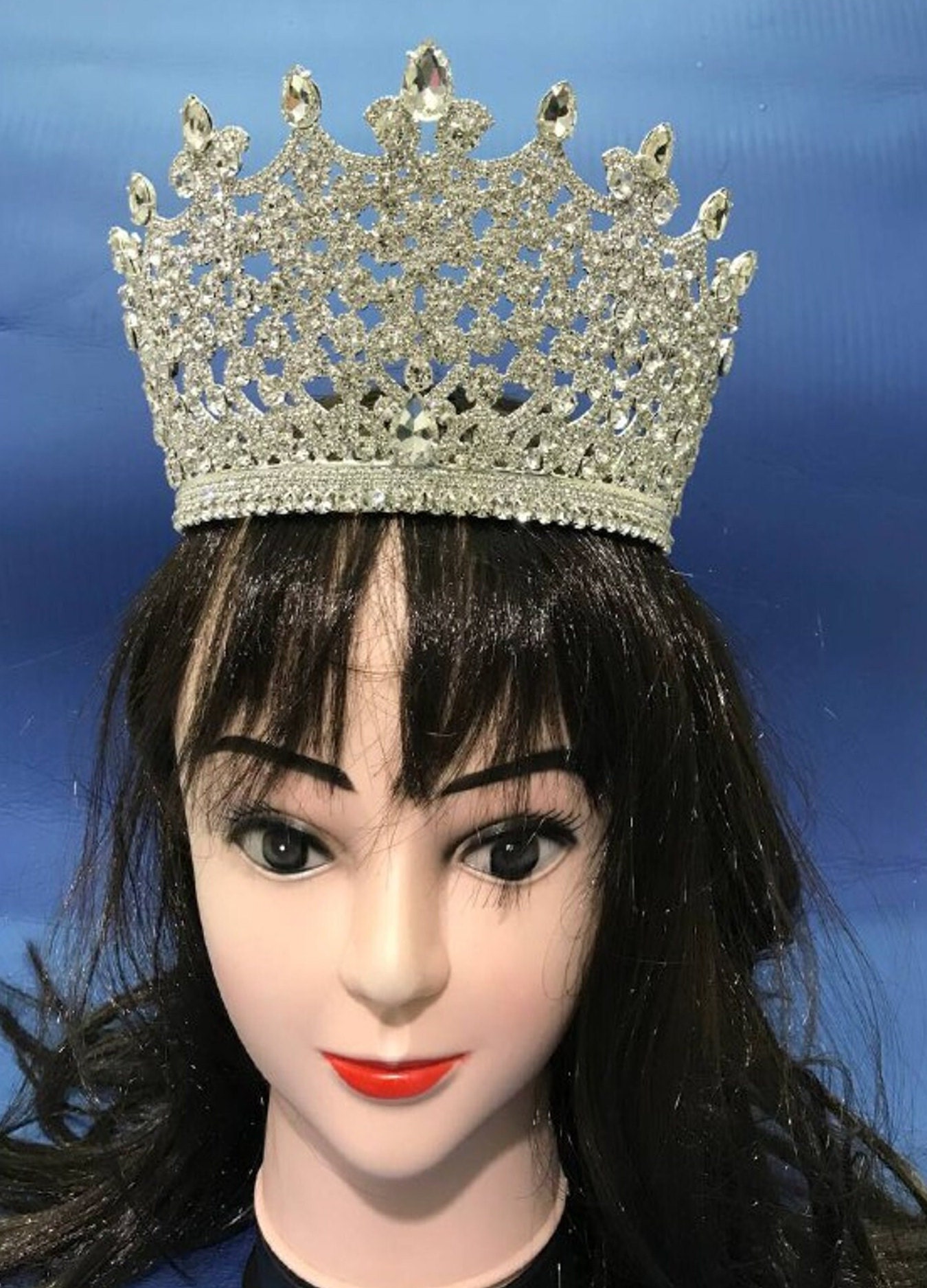 High Tall Gold Tiaras, Royal Hair Crowns for Bride, Bridal Tiaras Crown ...