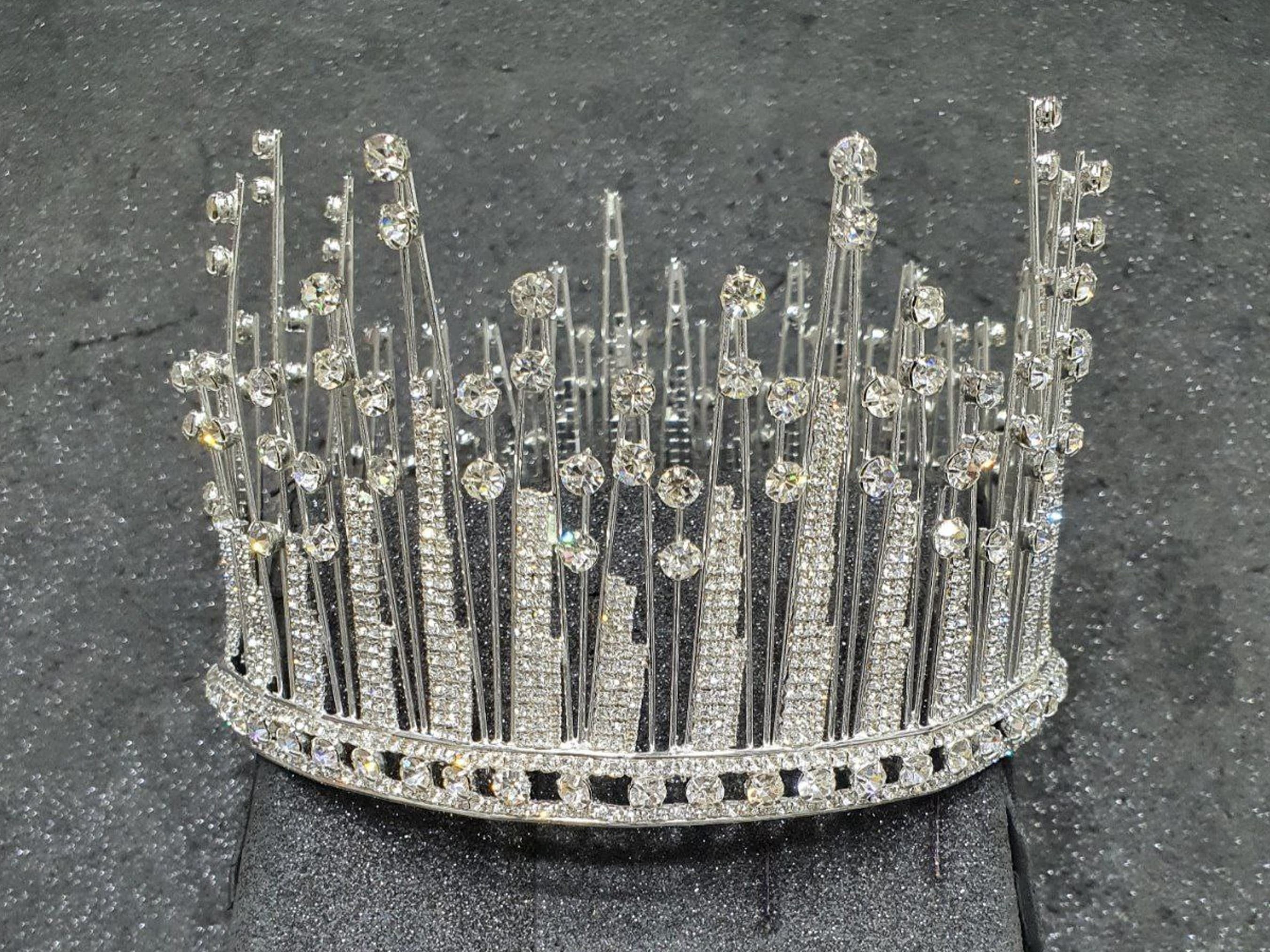 Full Round Crowns Round Tiara Royal Crown Full Crown - Etsy