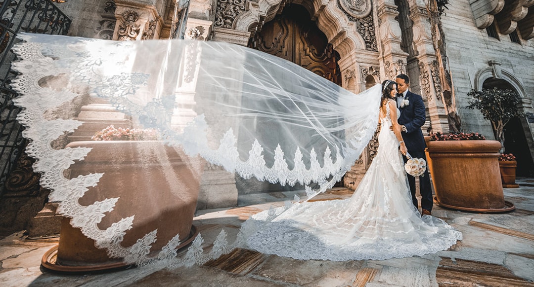 35 Feet Long Bridal Veil, Royal Wedding Veil, 7 Meters Veil, 10 M Lace ...