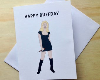 Buffy birthday card | Etsy