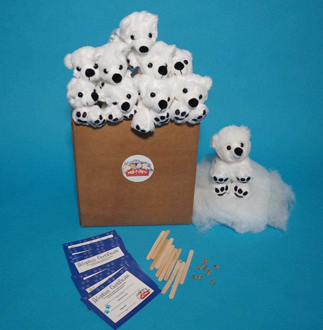 Polar Bear 10 Pack (basic) No T Shirts - Make Your Own Plush Polar ...