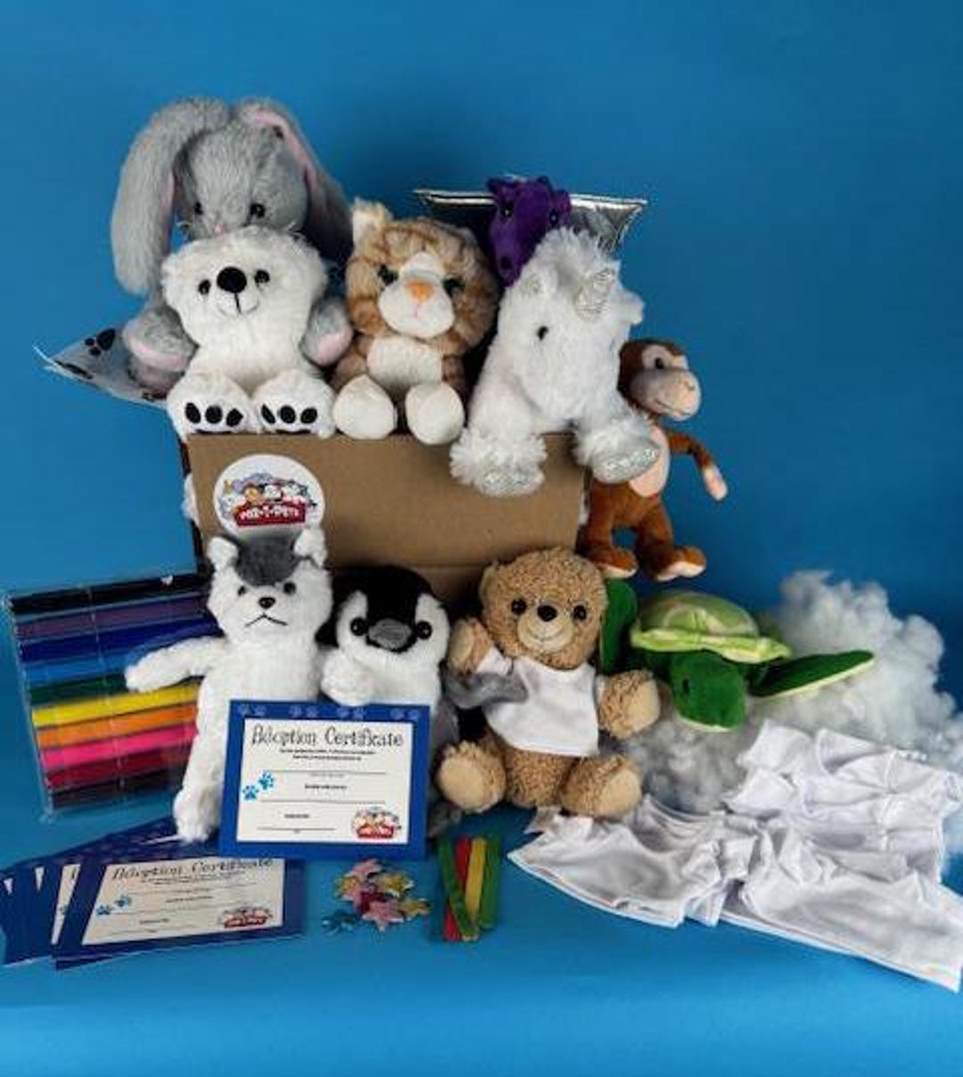 Teddy Bear Making Kit: 10 Plush Party Favors With T-shirts - Etsy