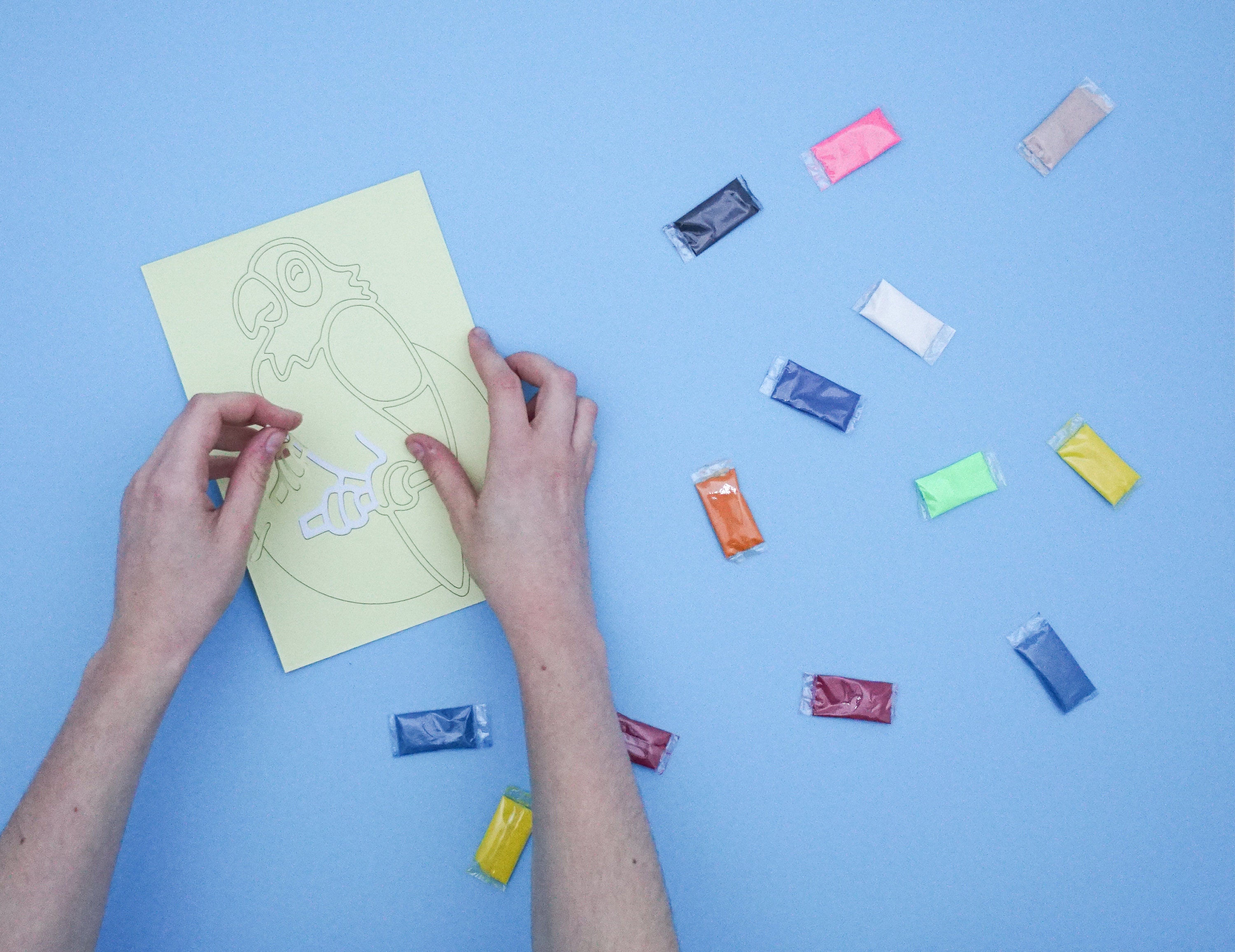 Kids Sand Art Kit 5 Pack of Sand Art Cards and Sand Kids - Etsy